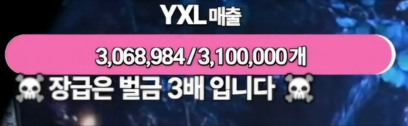 YXL / YB - 시즌6 1회차 매출 및 기여도