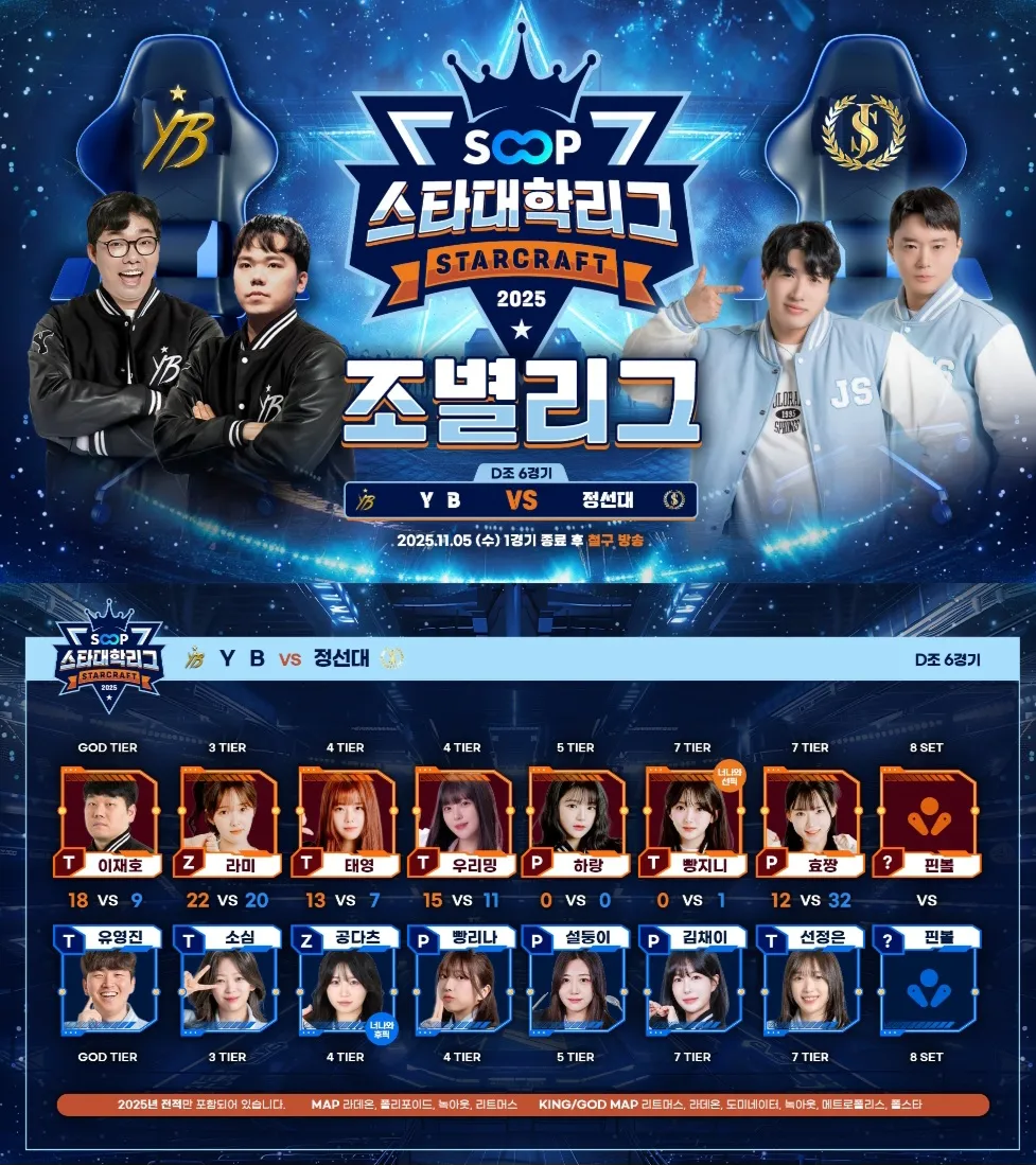 YXL / YB - YB vs 정선대 엔트리